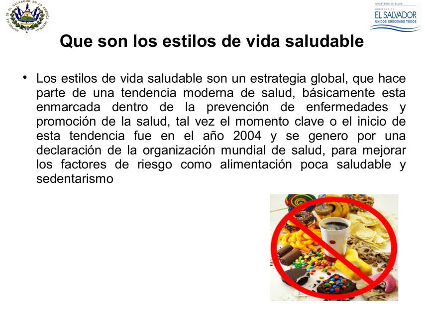 ESTILOS DE VIDA SALUDABLE | Enfermero Isaias Rivas | uDocz