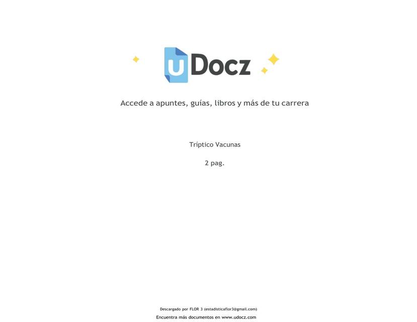 triptico vacunas downloadable | FLOR 3 | uDocz