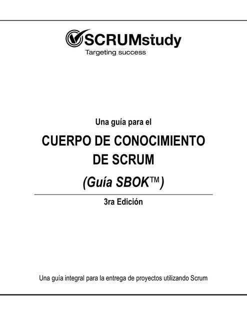 SCRUMstudy SBOK Guide 3rd edition Spanish | Alfonso | uDocz