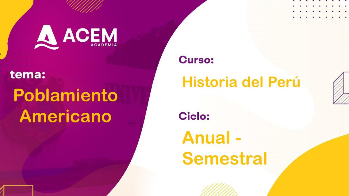 POBLAMIENTO AMERICANO - Historia del Peru | sofia | uDocz