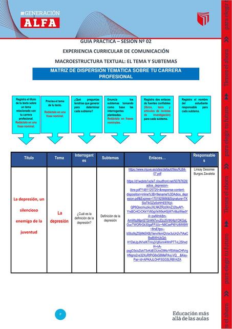 LA DEPRESION SESION 2 | Pablo raul | uDocz