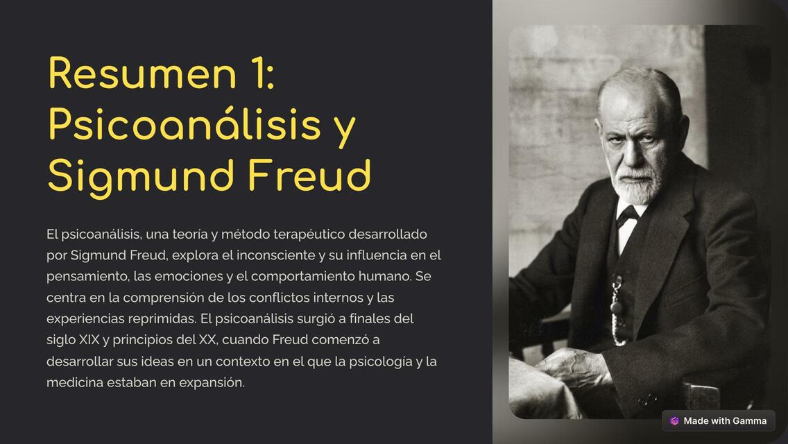 Resumen 1 Psicoanalisis y Sigmund Freud | Tatiana Aracely La Serna Guerrero | uDocz