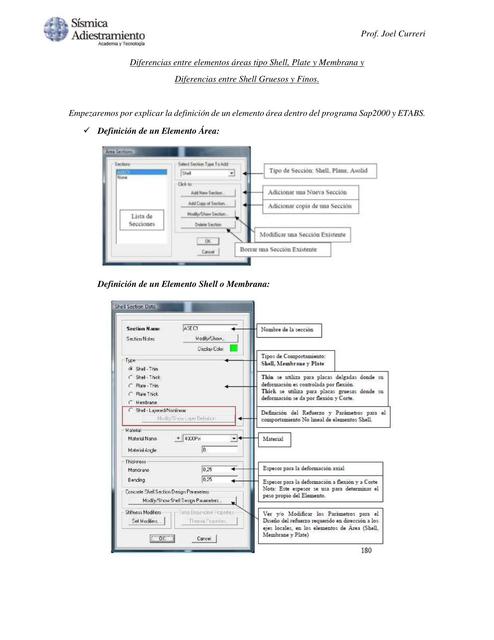 Diferencias Entre Elementos Membranas Plate y Shell Gruesos y Finos ...