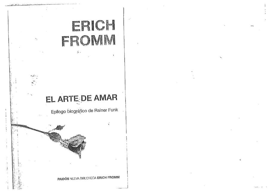 El arte de amar Fromm | Alex | uDocz