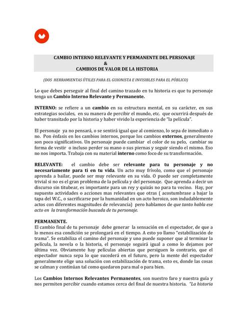 CAMBIO INTERNO DEL PERSONAJE | Fausto | uDocz