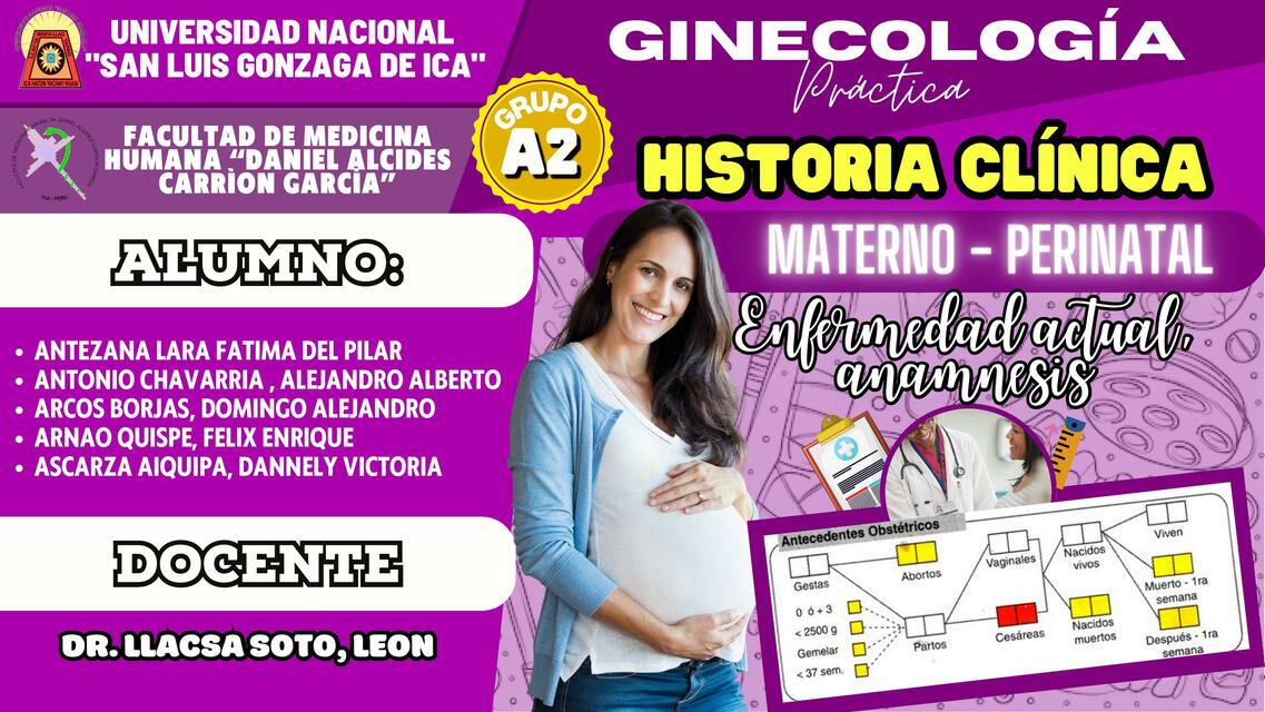 Historia clínica materno perinatal | MEDICAL NOTES | uDocz