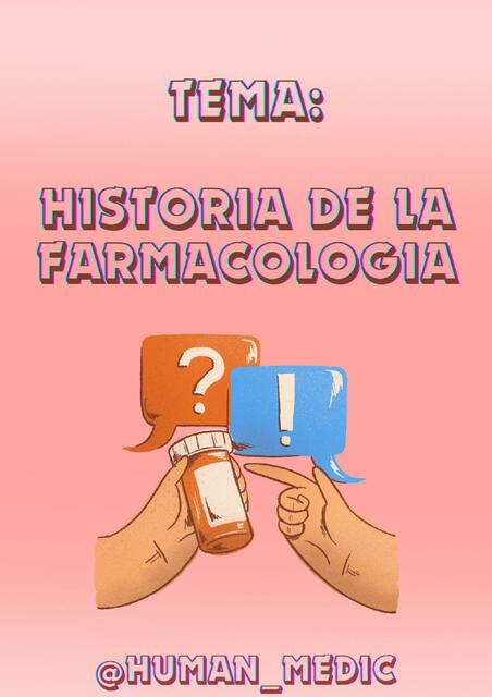 Historia de la farmacologia | Human Medic | uDocz Historia de la farmacologia | Human Medic | uDocz
