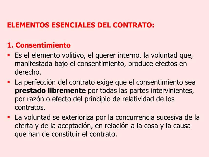ELEMENTOS ESENCIALES DEL CONTRATO | Ana Gisela Mercado | uDocz