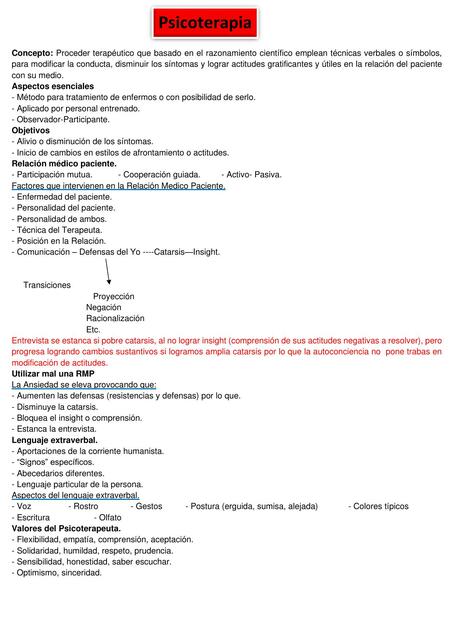 Psicoterapia | RoseMedScience ( Rose Mary Favier ) | uDocz