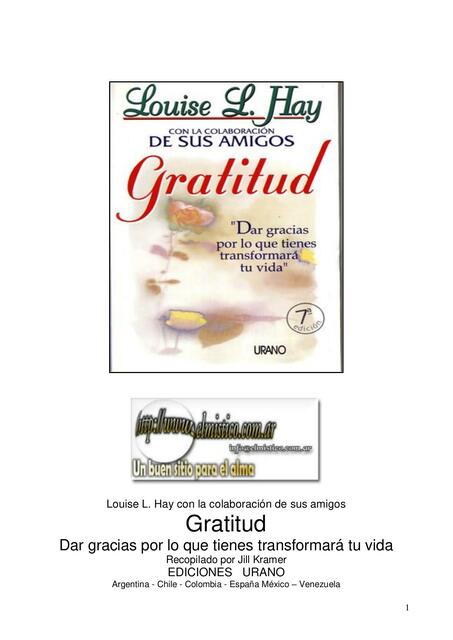 Gratitud Hay Louise L | Sol | uDocz