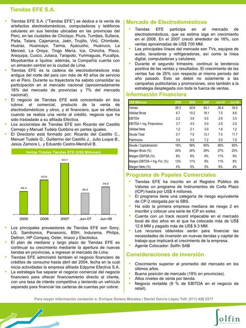 Tiendas EFE Brief | Y. Esther Montoya | uDocz