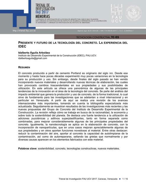 Tecnología del concreto | uDocz