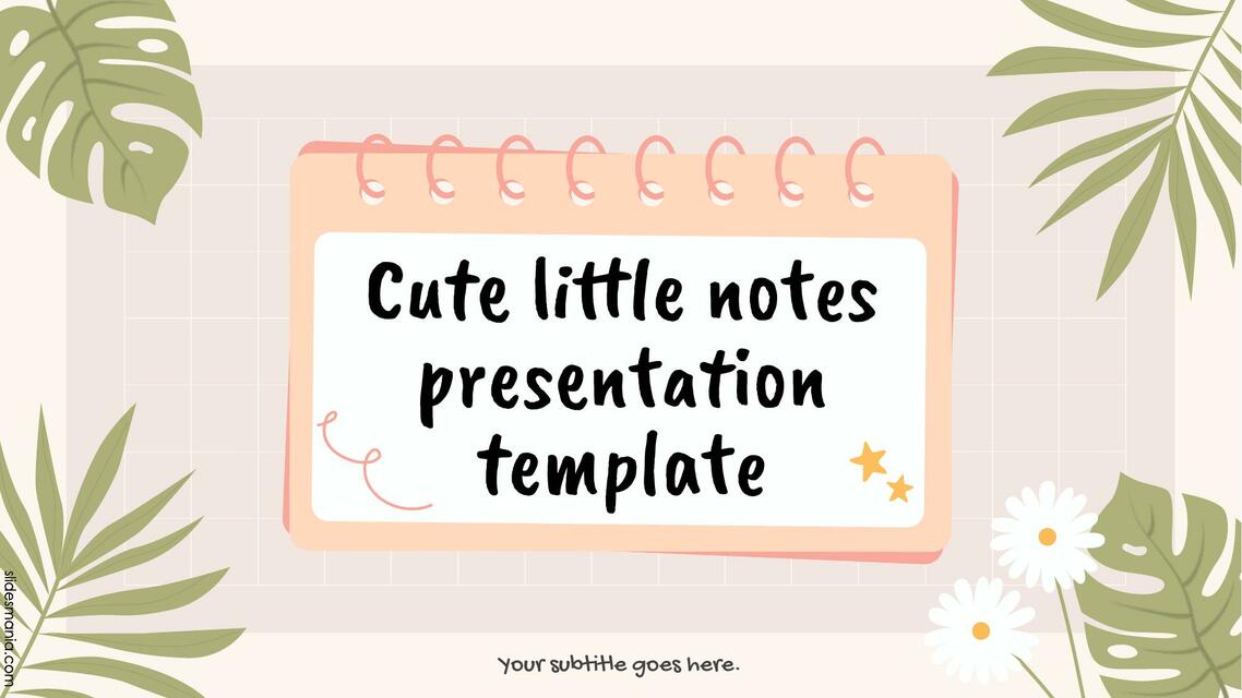 Cute Little Notes SlidesMania | Maia | uDocz