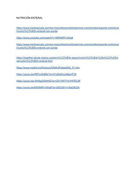 Nutrición Enteral | liliana castilla | uDocz