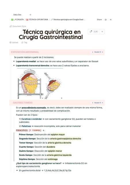🔪 Técnica Quirúrgica | uDocz