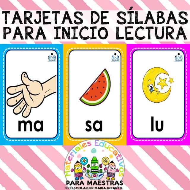 Tarjetas de sílabas para inicio lectura recopilado | sthana orrala | uDocz