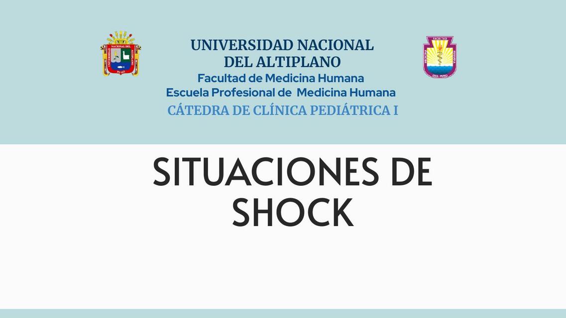 Shock en Pediatría | SINTIA TATIANA - Medyversos | uDocz