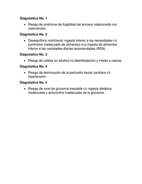 Diagnósticos Nanda | Arlet Jacobo Pérez | uDocz