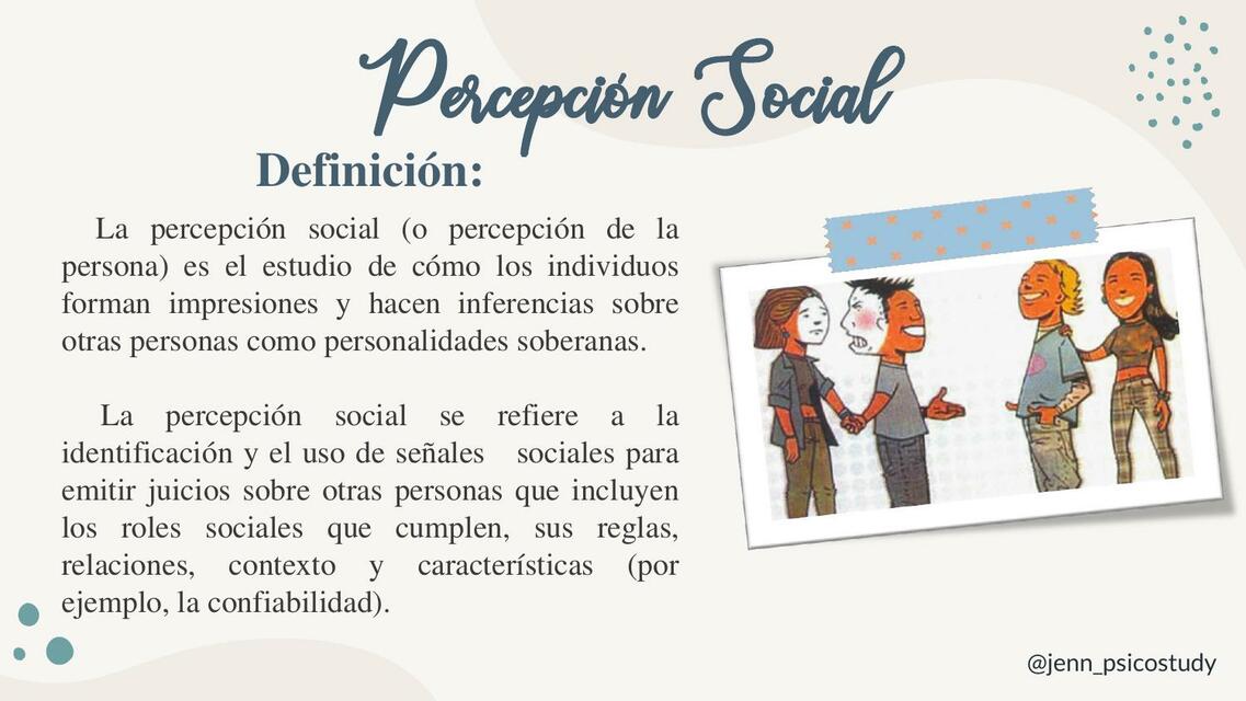 Percepción Social | Jenn Psicostudy | uDocz