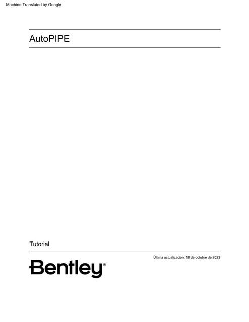 AutoPIPE Tutorial ESPAÑOL | Jorge | uDocz