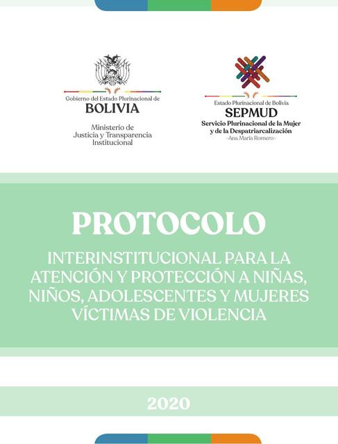 PROTOCOLO PARA ATENCIÓN MUJERES SEPMUD | Raquel Mamani Martinez | uDocz