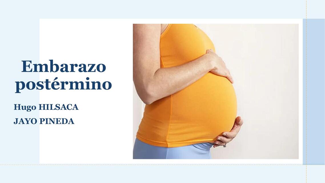 Embarazo postérmino Gineco | july zepeda | uDocz