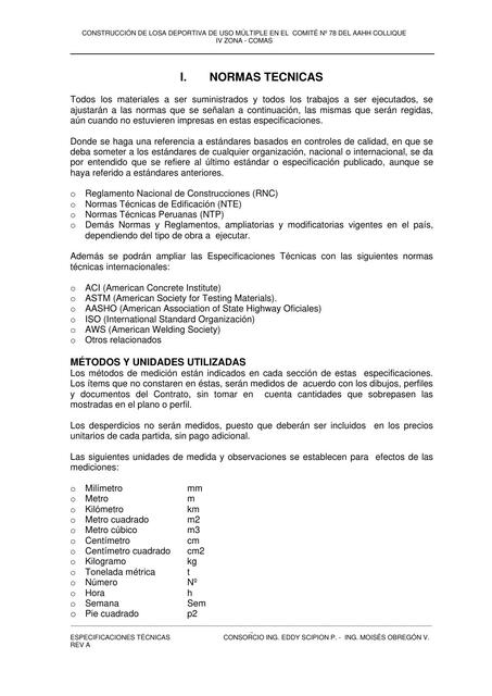 I Normas Tecnicas | Harry David Bello Palacios | uDocz