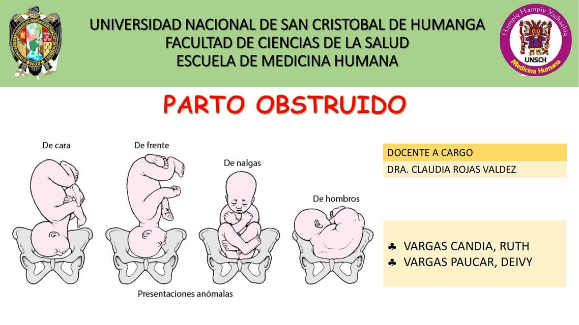 PARTO OBSTRUIDO | RUTH MICHALLI VARGAS CANDIA | uDocz
