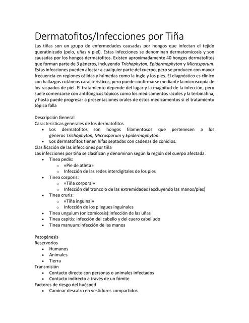 Dermatofitos | Juan Diego Aguilar León | uDocz