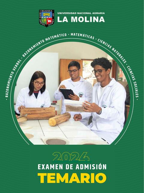 Temario admisión UNALM | ldkfgljhkg | uDocz