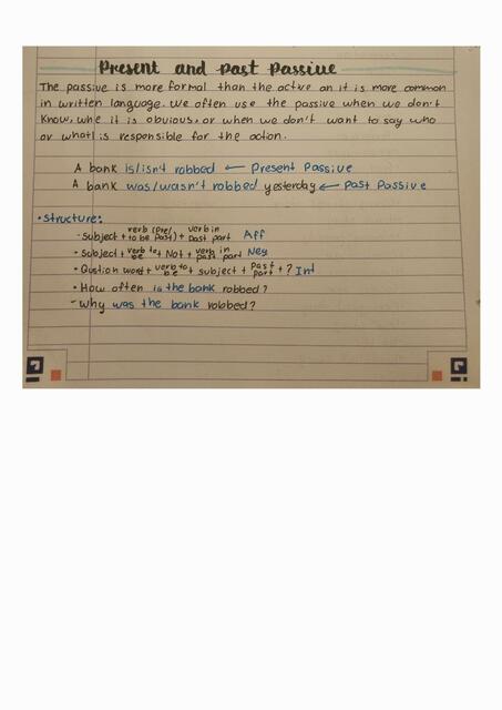 Present and past passive 1 | Faby | uDocz