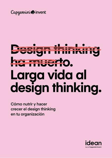 LIBRO DESIGN THINKING Idean Capgemini | daniel | uDocz