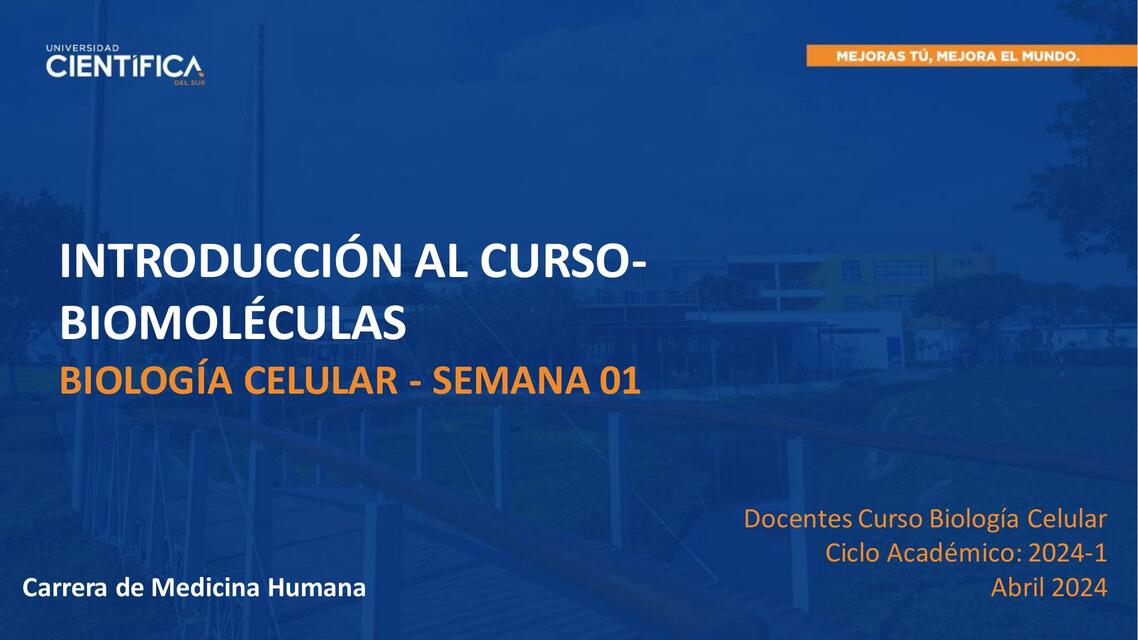 PPT BIOLOGIA CELULAR SEM 01 SESIÓN 01 | Kriss | uDocz
