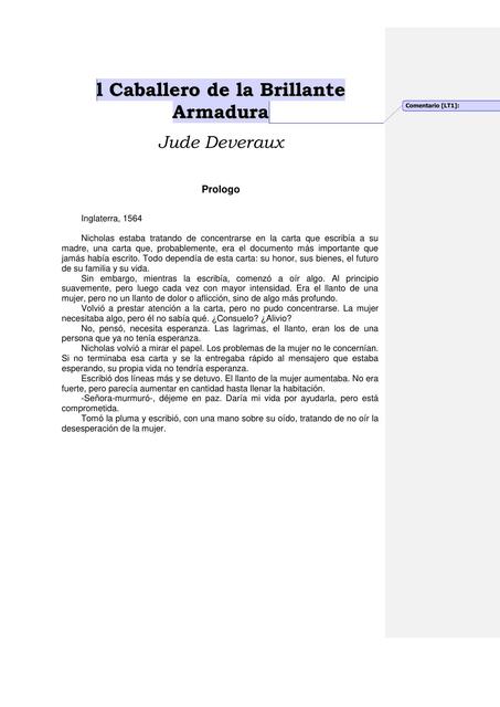El caballero de la brillante armadura | Sol | uDocz El caballero de la brillante armadura | Sol | uDocz