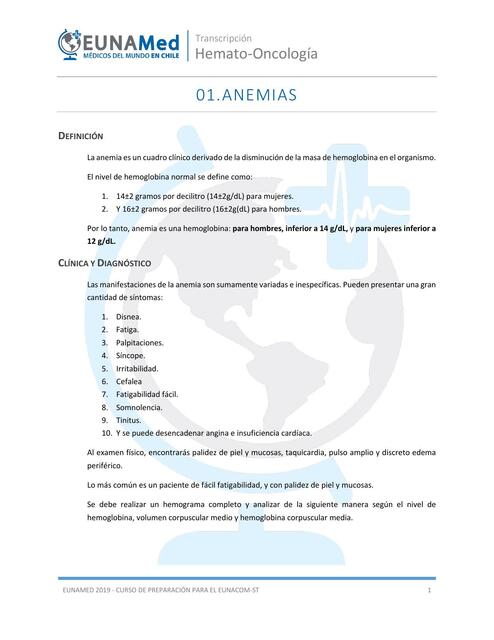HEMATO ONCO TOTAL | Jazmín Elizabeth | uDocz