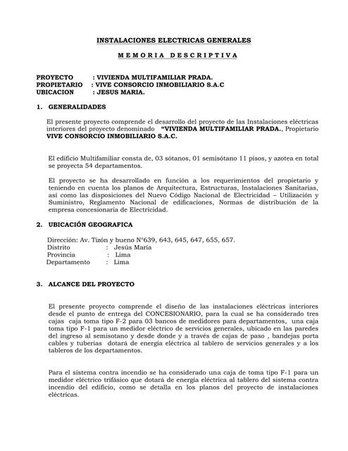 IEE MD EETT VIVIENDA MULTIFAMILIAR PRADA | eladio chavez fernandez | uDocz