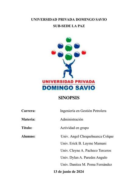 SINOPSIS 14 JUNIO | Dylan Paredes | uDocz