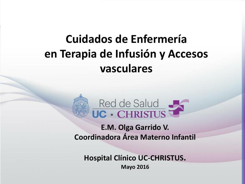 Cuidados de Enfermería en terapia de infusión y ac | Karen | uDocz