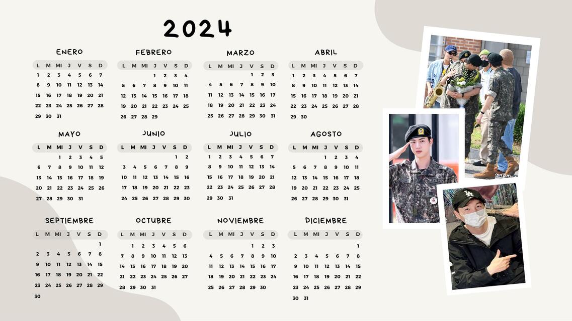 Calendario almanaque fotográfico BTS | Jennifer Brigith | uDocz