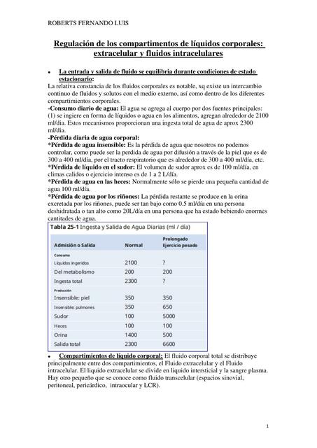 Capitulo 25 Regulación de los compartimentos de lí | Fernando | uDocz