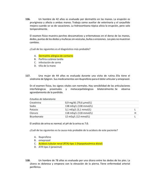 preguntas rapidas mksap acp PARTE II | medi_fer | uDocz